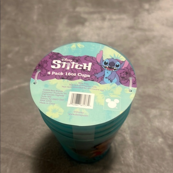 Disney | Dining | Disney Stitch Blue 6oz Cup Set | Poshmark